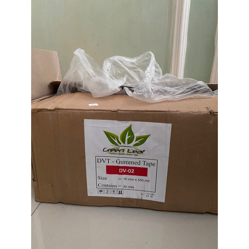 Jual gummed tape green leaf lem triplek lem veneer lem kertas GREEN ...