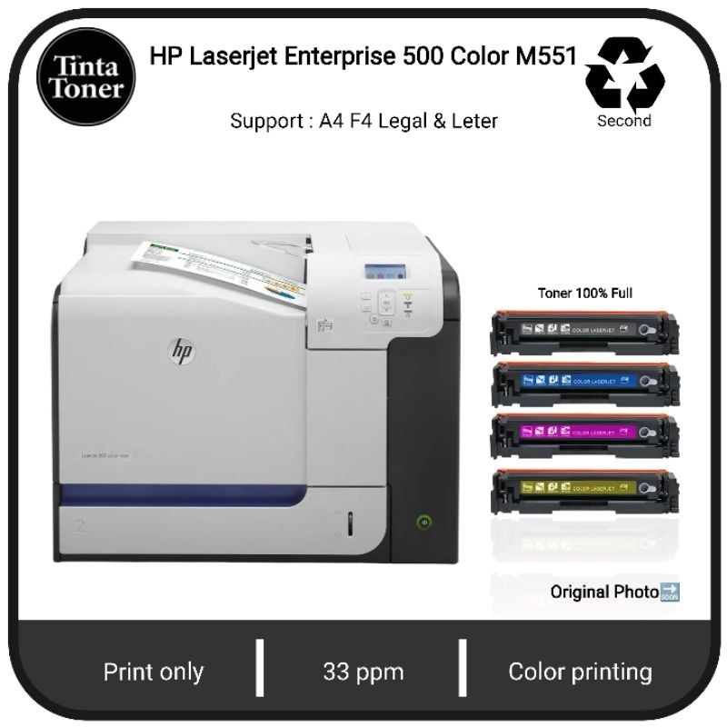 Jual Printer Hp Laserjet Enterprise 500 color M551 toner full cocok ...