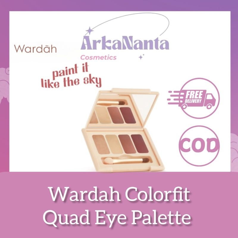 Jual 🩷ANANTA🩷 Wardah Colorfit Quad Eye Palette - Eyeshadow 4 in 1 ...