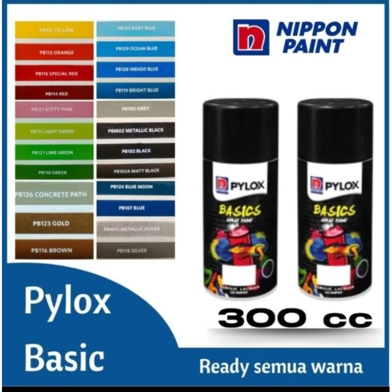 Jual Nippon Paint -Pylox basic 300cc-Cat Semprot Spray- Murah | Shopee Indonesia