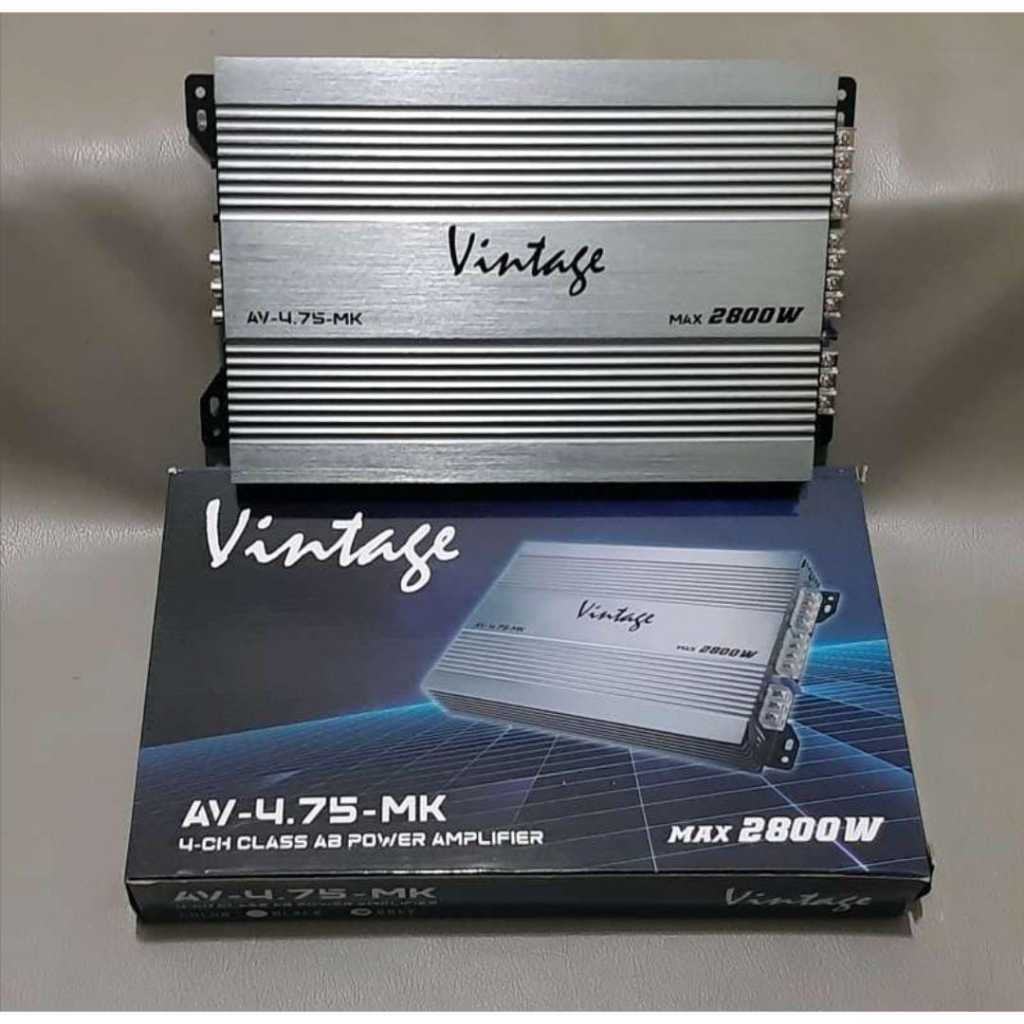 Jual Power Amplifier 4 Channel VINTAGE Power Audio Mobil | Shopee Indonesia