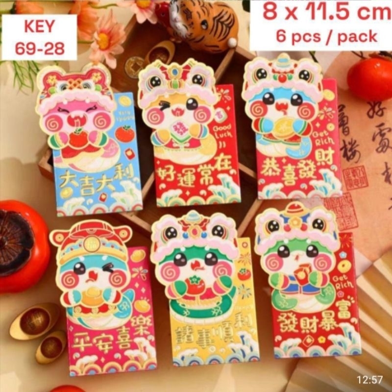 Jual Q888 - Angpao Imlek 2025 / Angpao ular 2025 / Angpao Hongbao 2025 ...