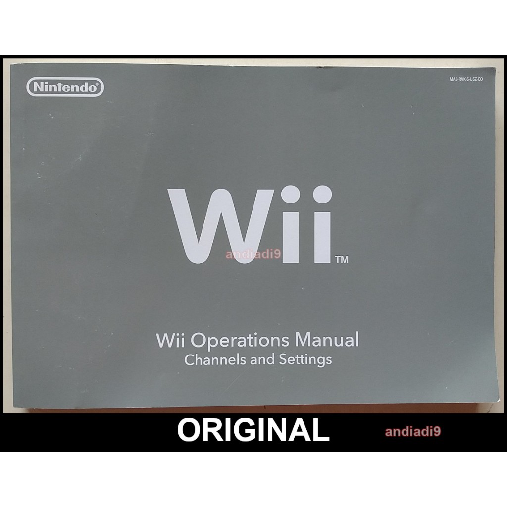 Jual BUKU NINTENDO WII OPERATIONS MANUAL CHANNELS AND SETTINGS IMPORT ...