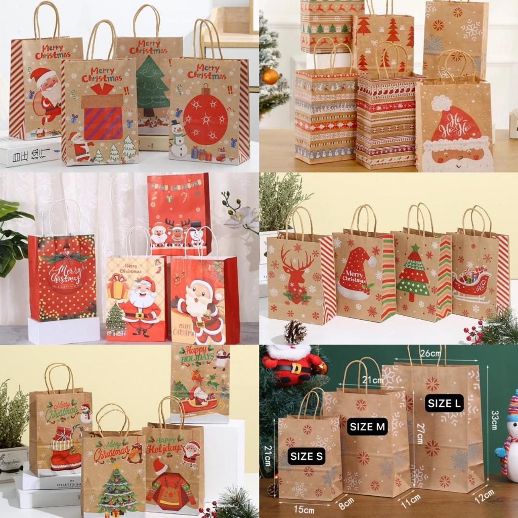 Jual Paper Bag Natal / Paperbag Christmas / Goodie Bag Natal / Tas Kado ...