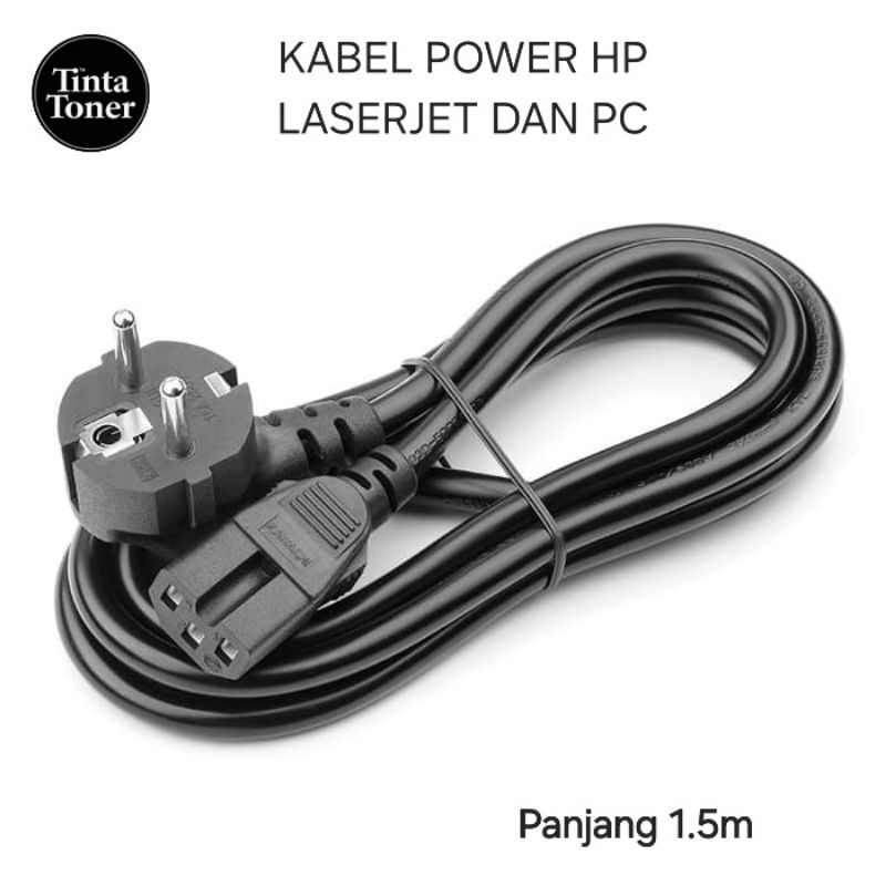 Jual Kabel power Printer Hp Laserjet dan PC panjang 1.5 high quality ...