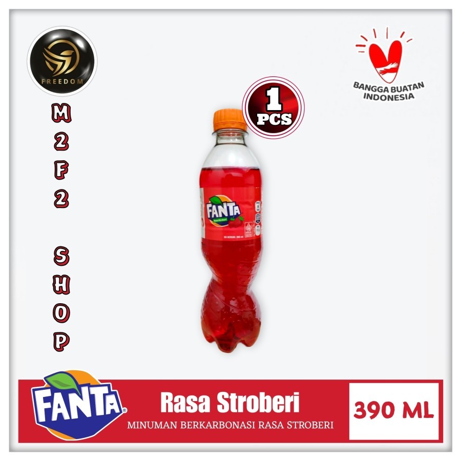 Jual Fanta Stroberi | Merah Minuman Bersoda Botol Plastik Pet - 390 ml (Kemasan Satuan) | Shopee ...