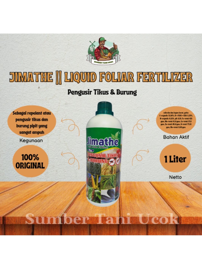 Jual JIMATHE || LIQUID FOLIAR FERTILIZER 1 LITER | Shopee Indonesia