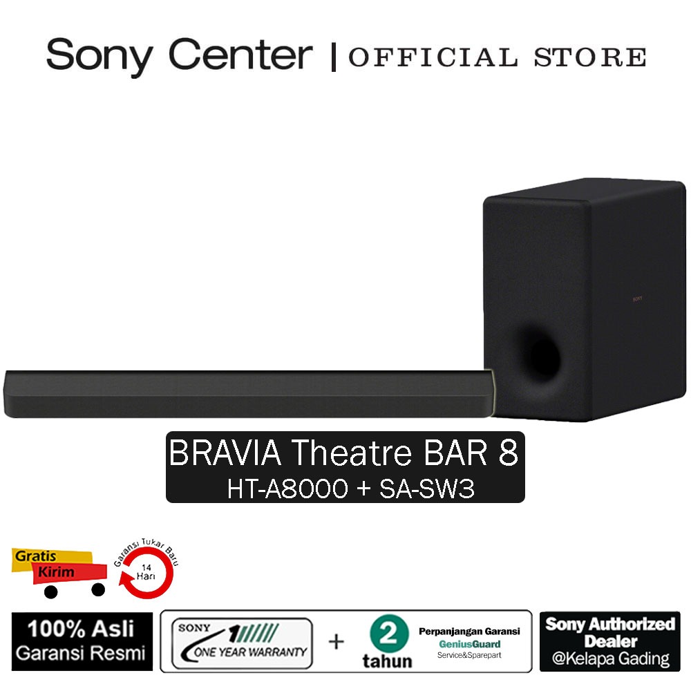 Jual SONY CENTER Sony BRAVIA Theatre Bar 8 / Soundbar Sony HT-A8000 ...
