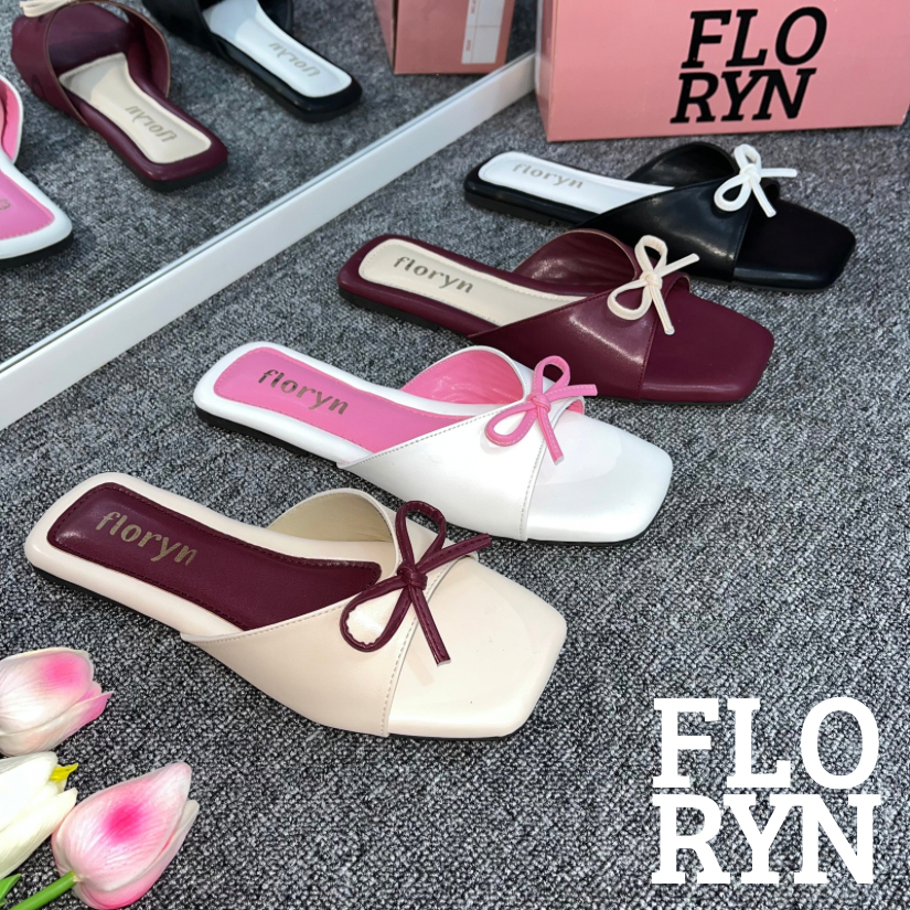 Jual FLORYN SHOES - WINDY Sandal Teplek Wanita Coquette Slop Tali Pita ...