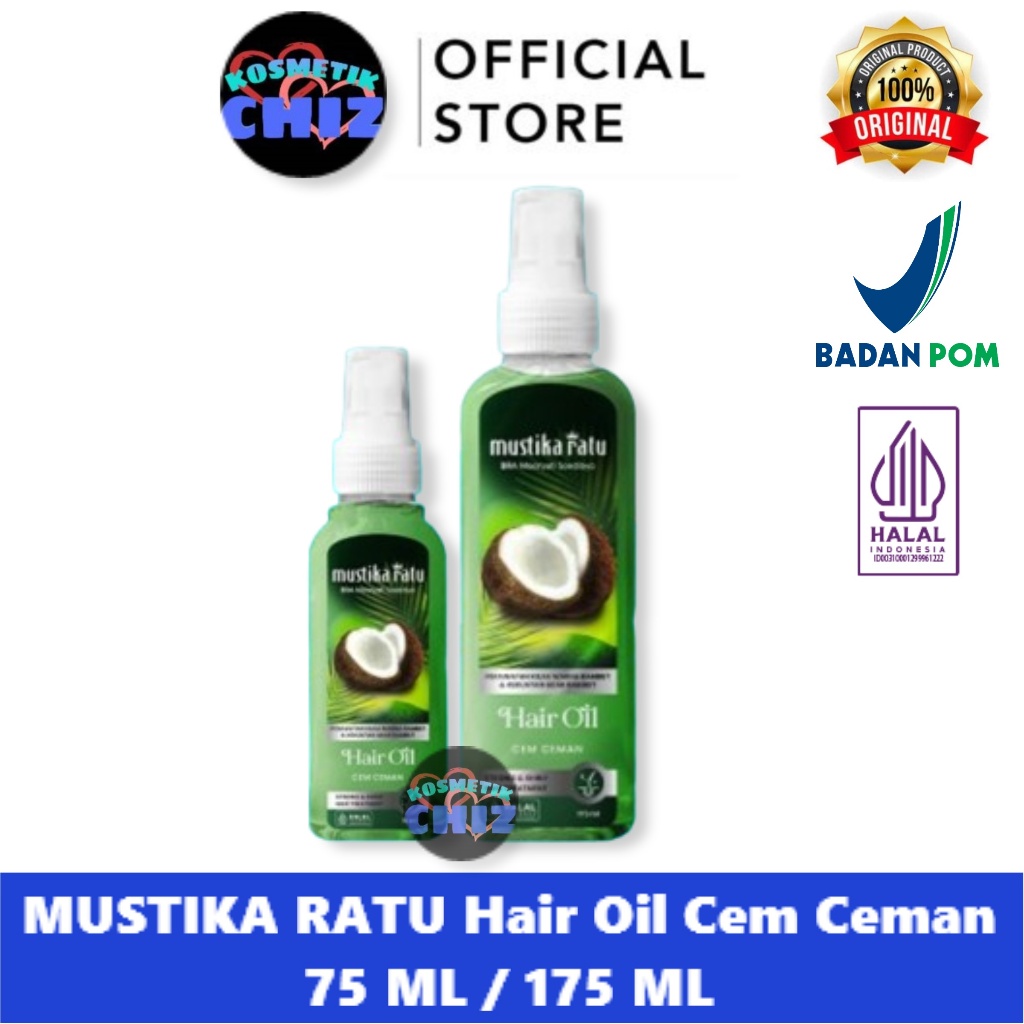 Jual MUSTIKA RATU Minyak Cem Ceman Hair Oil 75 ML / 175ml | Shopee ...