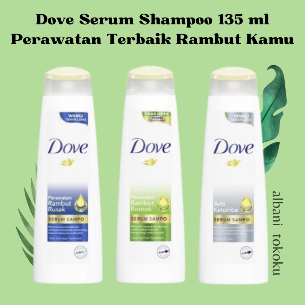 Jual Dove Serum Shampoo 135 ml - Atasi Rambut Rontok - Anti Ketombe ...