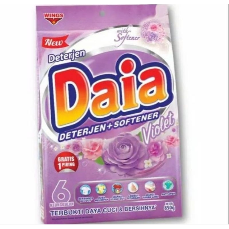 Jual Daia Deterjen Bubuk Violet 800 gr / Deterjen Bubuk Daia | Shopee ...