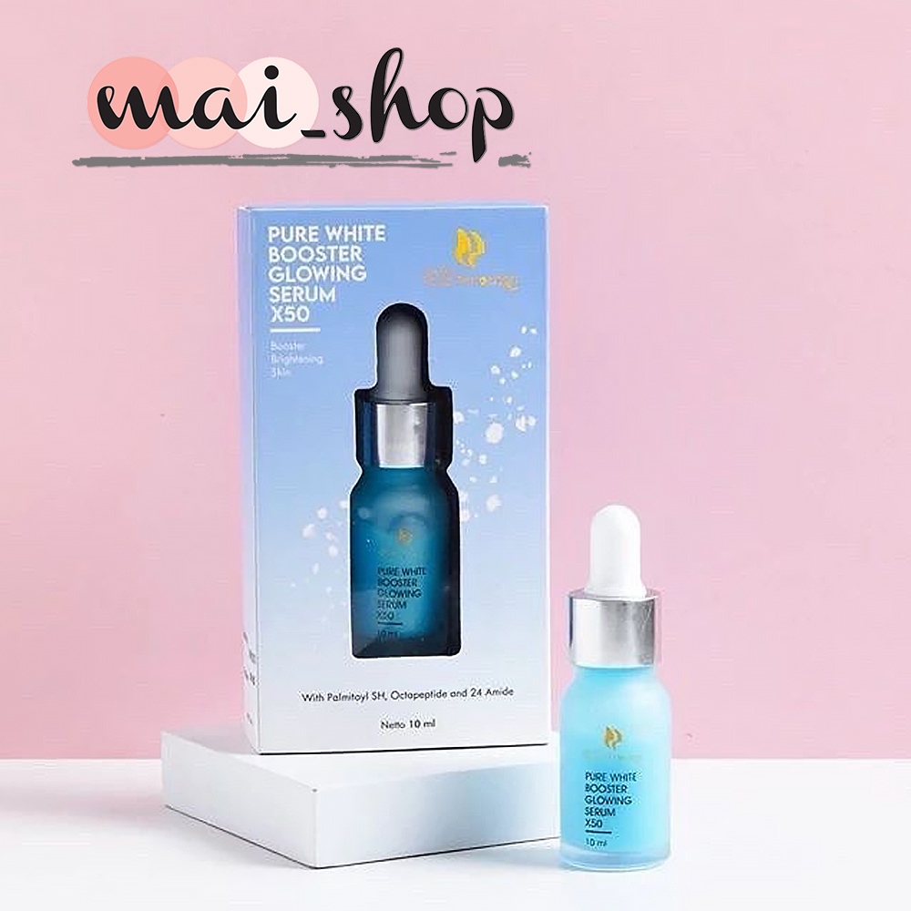 Jual HOUSE OF BEAUTY Purewhite Booster Glowing Serum X50 (biru ...