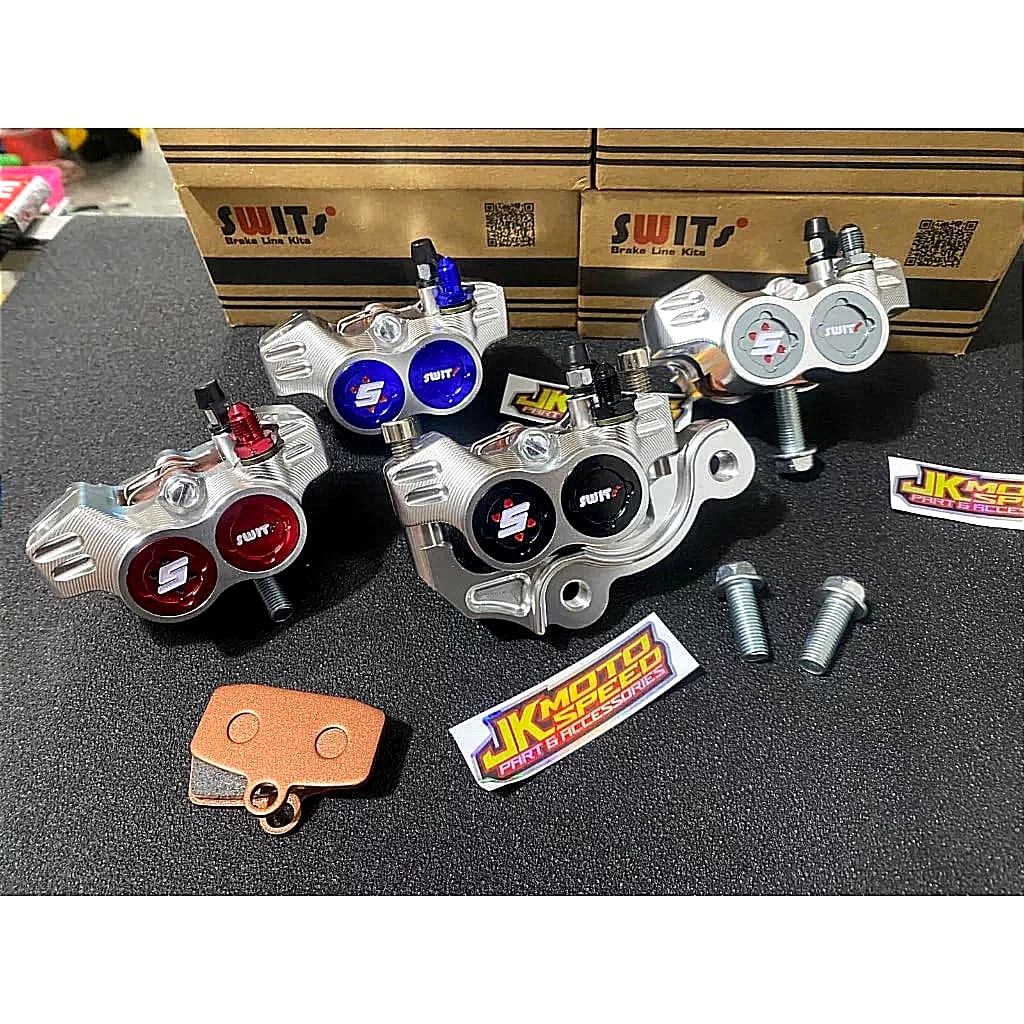 Jual Paket Kaliper Swits Formula 4 Piston + Breket Jupiter Z, Jupiter Old, F1zr, Nouvo, Rx King ...