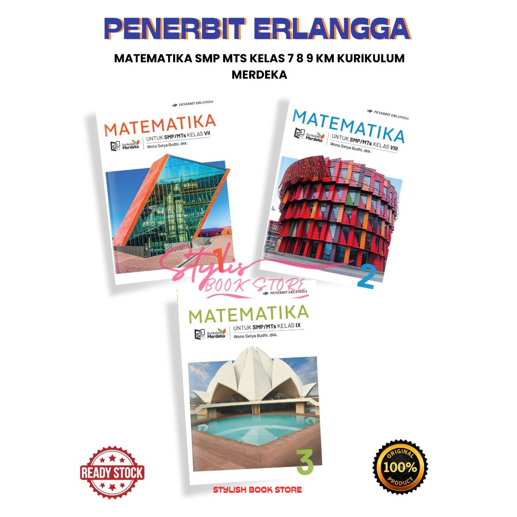 Jual MATEMATIKA SMP MTS KELAS 7 8 9 KM KURIKULUM MERDEKA ERLANGGA ORIGINAL | Shopee Indonesia