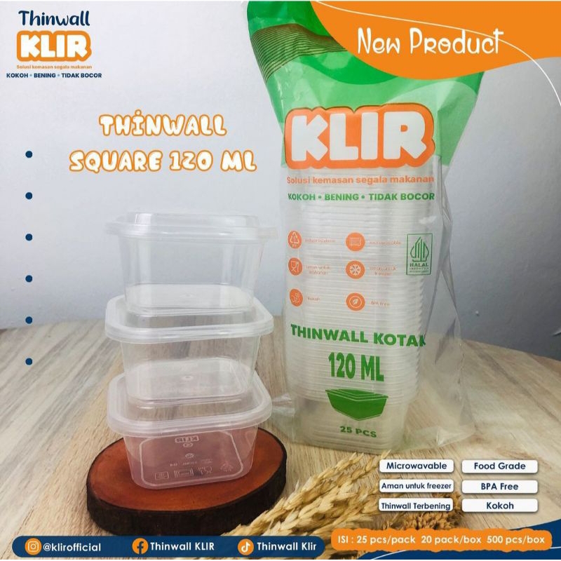 Jual Thinwal kotak 120 ml | Shopee Indonesia