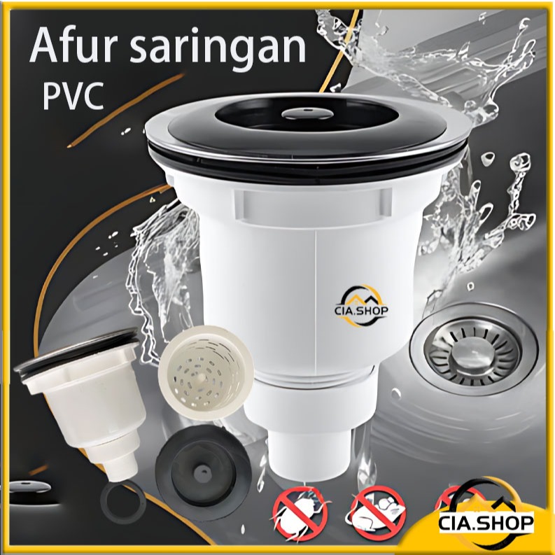 Jual Afur Keranjang PVC Saringan Bak Cuci Piring Wastafel Sink Plastik ...