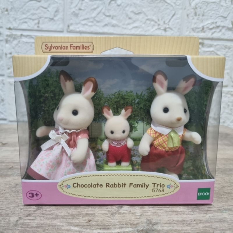 Jual Mainan Koleksi Sylvanian Families Chocolate Rabbit Family Trio ...