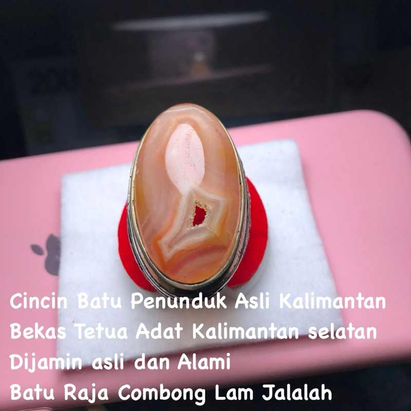 Jual Cincin Batu Raja Combong Lam Jalalah Penunduk Asli Kalimantan ...