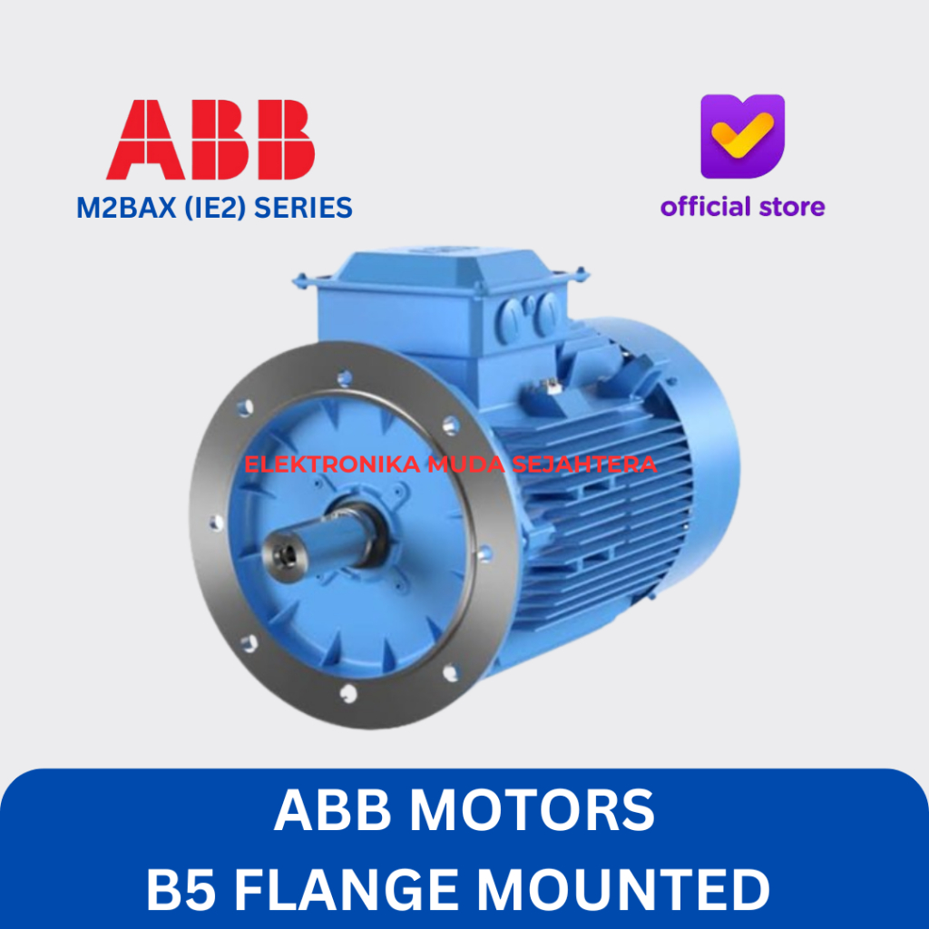 Jual ABB Dinamo Elektro Motor 0.37kW 0.5HP 220V/380V 3 Phase B5 Flange M2BAX | Shopee Indonesia