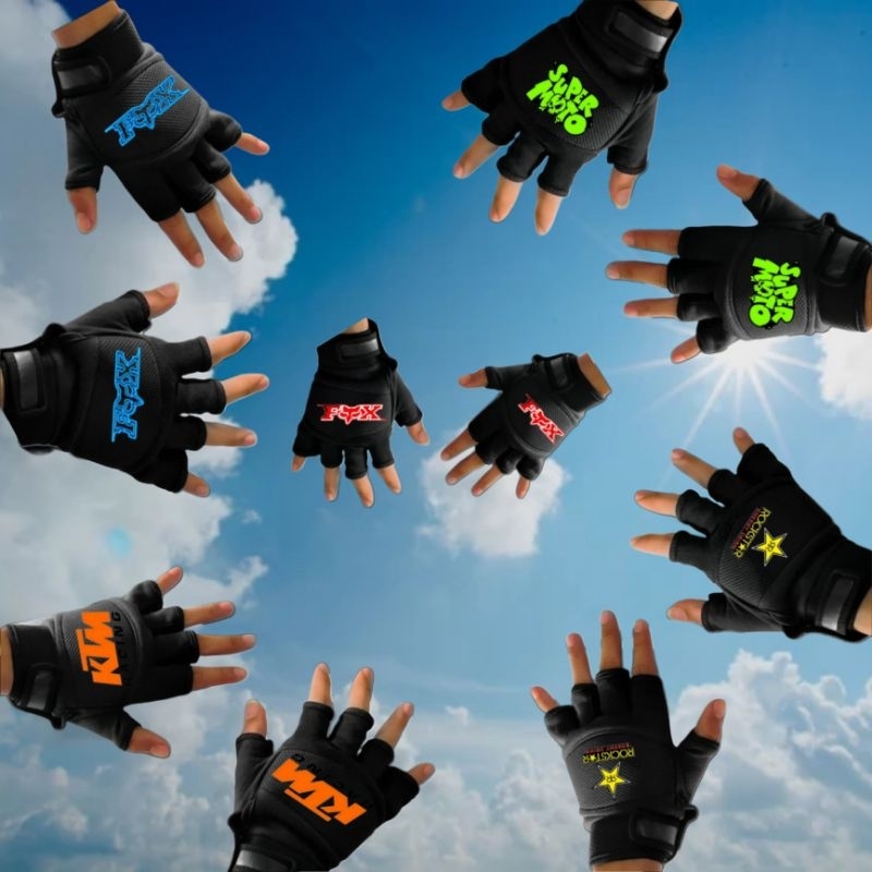 Jual Sarung Tangan Racing Setengah Jari | Shopee Indonesia