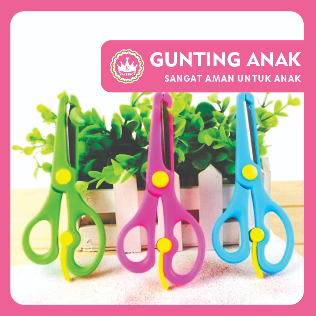 Jual Gunting Aman Untuk Anak Safety Gunting Kertas Mini Paper Scissors ...