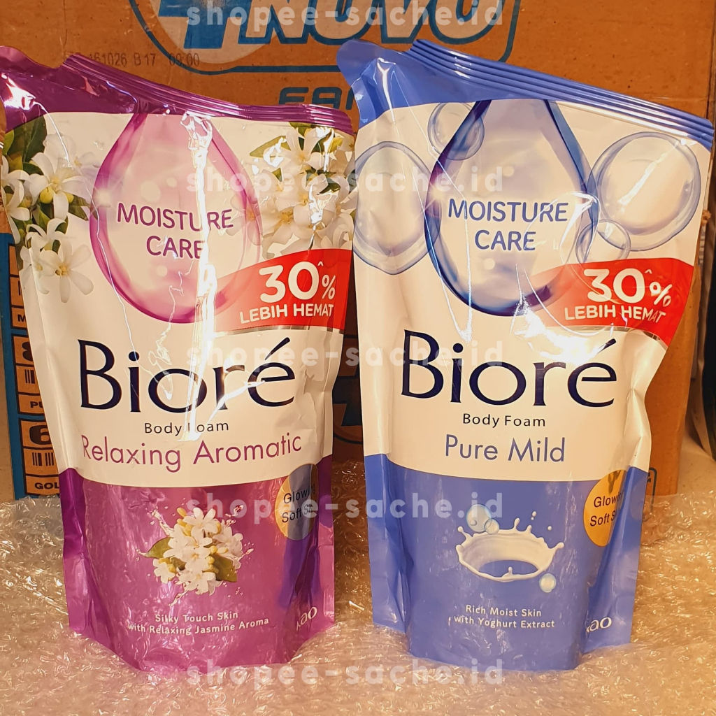 Jual Biore Body Foam Sabun Mandi Cair 800mL Refill | Relaxing Aromatic Biore Ungu | Pure Mild ...