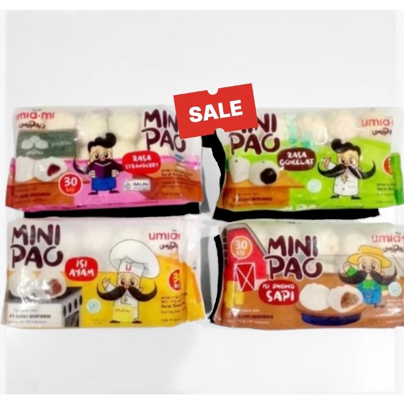 Jual Mini pao UMIAMI isi 30pcs | Minipao 4 varian | Cokelat Strawberry ...