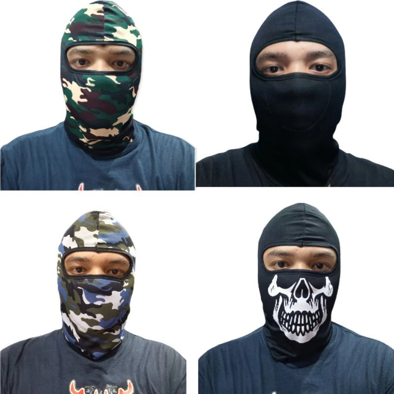 Jual Masker Baf Ninja Full Face,Masker Baff Motor Hitam Polos, Army ...
