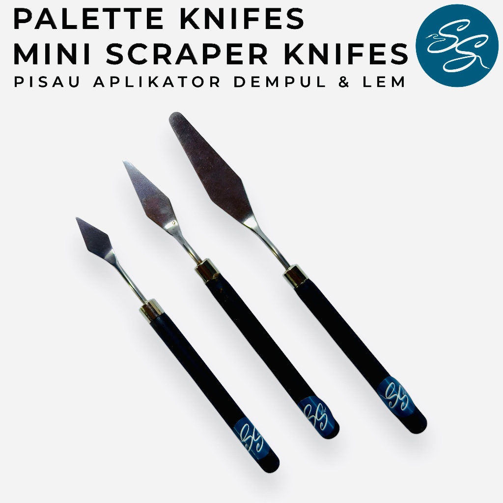 Jual SS Palette Knife - Pisau Spatula Pengoles Dempul Kulit dan Lem ...