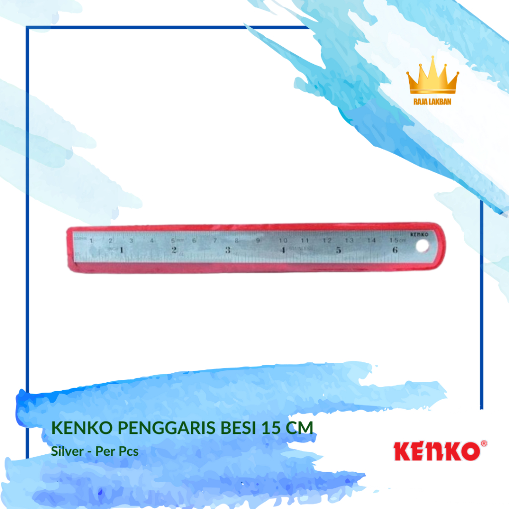 Jual Penggaris Besi Metal Ruler Mistar Kenko 15 cm - Pcs | Shopee Indonesia