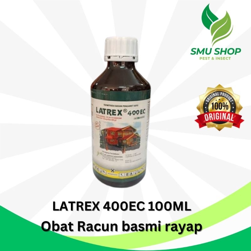 Jual LATREX 100 ML RACUN ANTI RAYAP KAYU FURNITURE TANAH TEMBOX ...