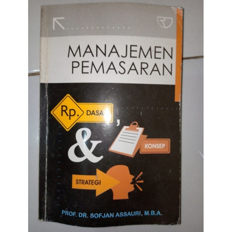 Jual Buku Manajemen Pemasaran Sofjan Assauri (Original Preloved) | Shopee Indonesia