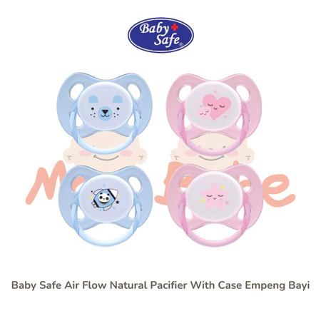 Jual Baby Safe Air Flow Natural Pacifier With Case Empeng Bayi | Shopee ...