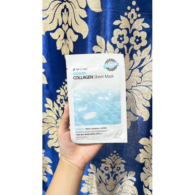 Jual COLLAGEN Sheet mask ( 3W CLINIC ) | Shopee Indonesia