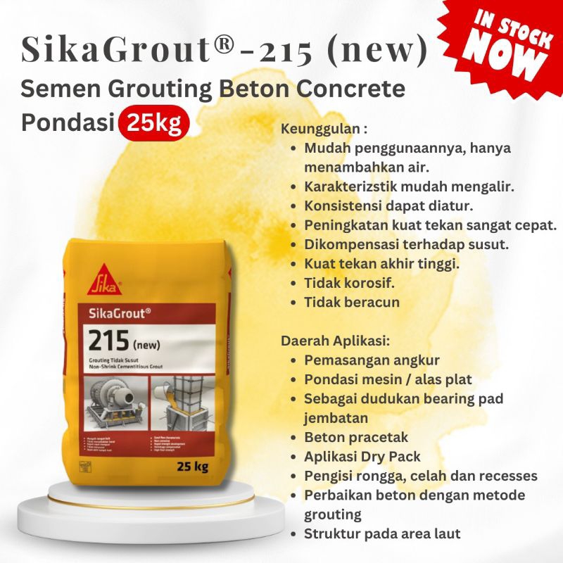 Jual SIKA GROUT 215 / SEMEN GROUTING BETON CONCRETE PONDASI | Shopee ...
