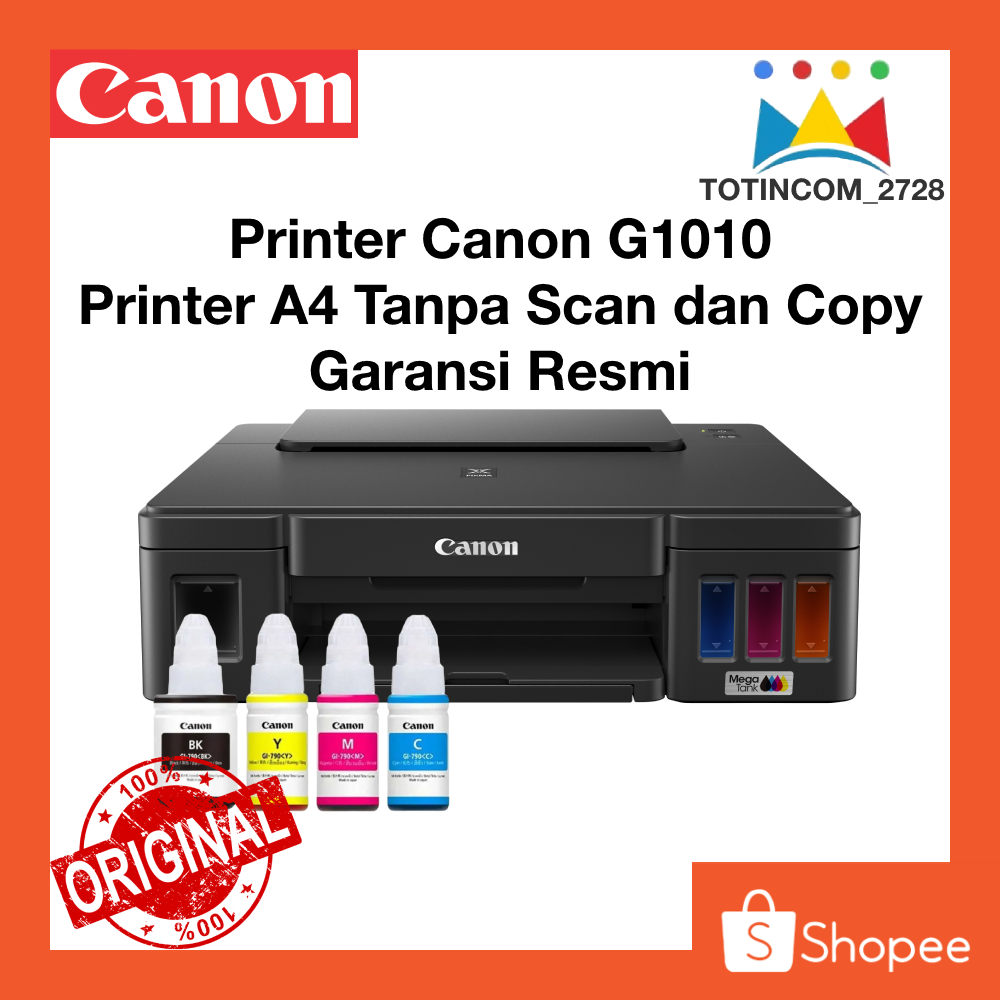 Jual Printer Canon Pixma G1010 A4 Infus Inkjet Printer Print Only ...