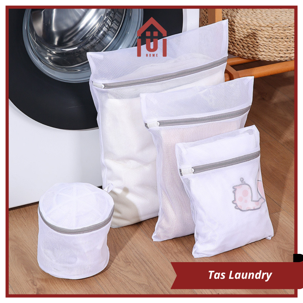 Jual UNISO - TAS LAUNDRY NET JARING ZIPPER ORGANIZER BAJU KANTONG ...