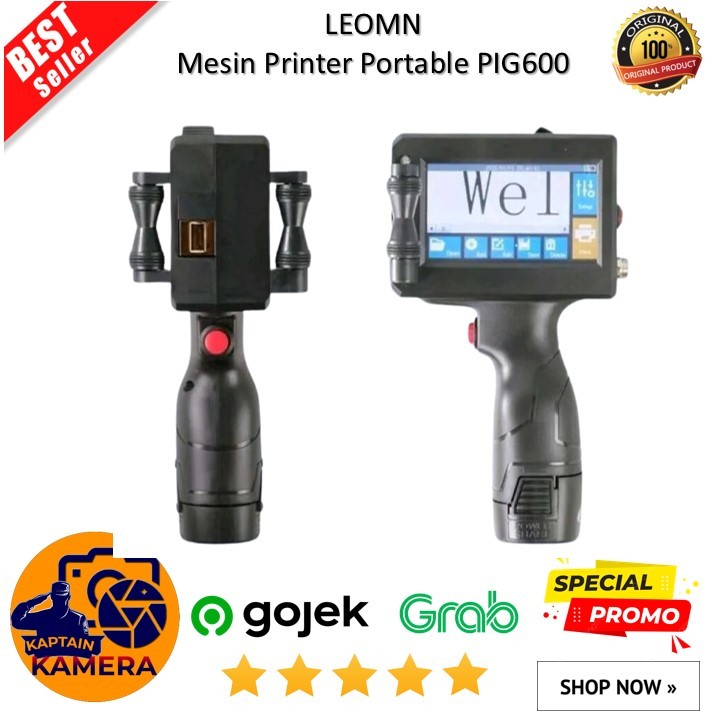 Jual LEOMN Mesin Printer Portable Handheld Intelligent Inkjet Printer ...