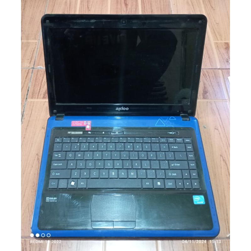 Jual Laptop Axioo Neon HNM Intel Celeron DDR3 kondisi matot Mesin di ...