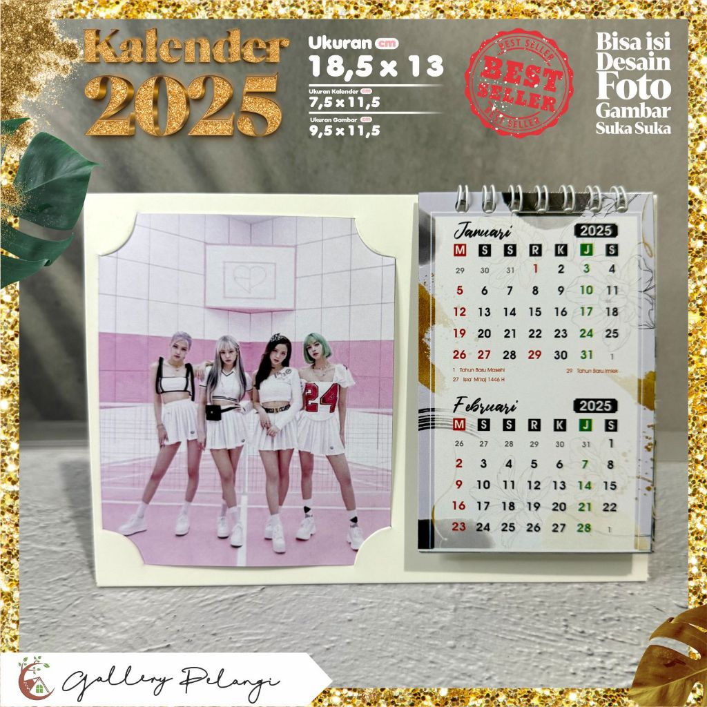 Jual Kalender Duduk 2025 | Kalender Meja | Souvenir Kalender Duduk ...