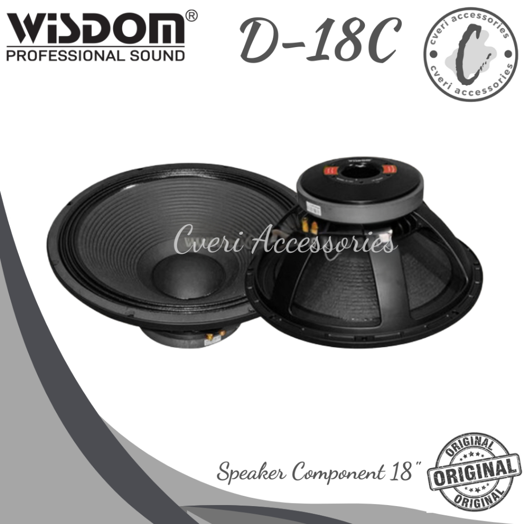 Jual Wisdom Speaker Component D18C 18 Inch Speaker Component D-18C | Shopee Indonesia