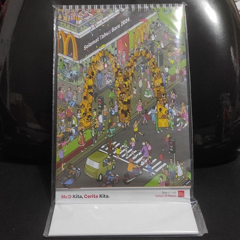Jual Kalender Tanggalan Meja 2024 Bulanan Mc Donald McDonald Original ...