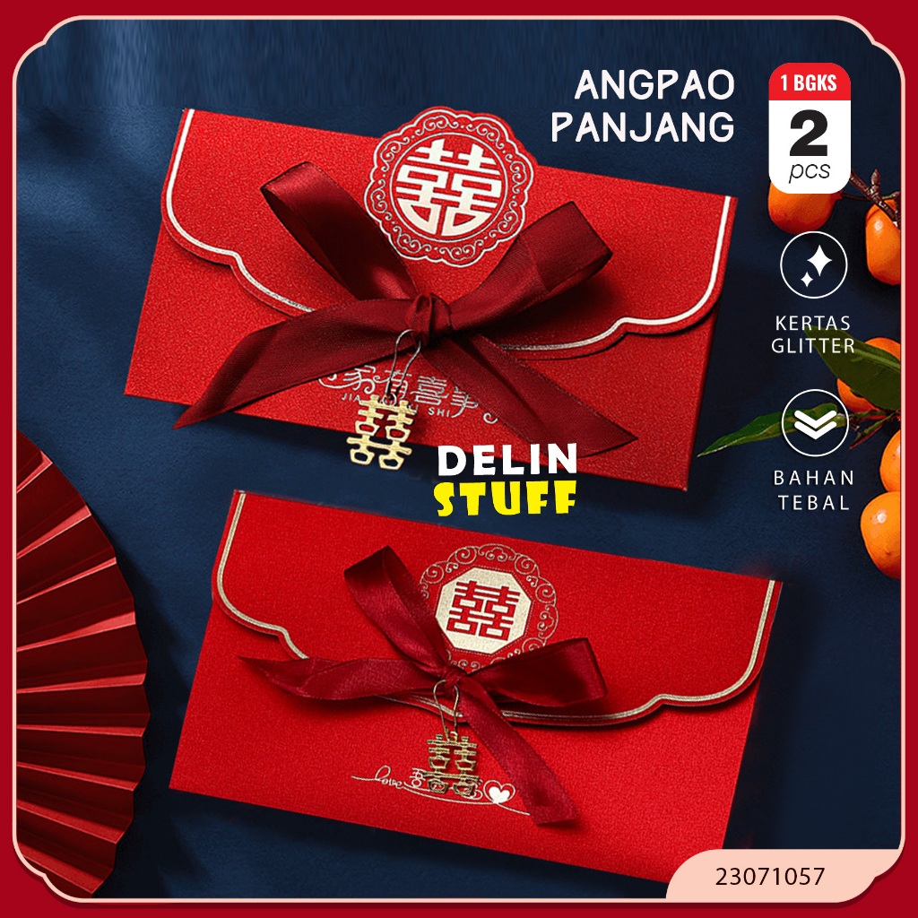 Jual Angpao Wedding Chinese Glitter Kertas Angpau Wedding Panjang ...