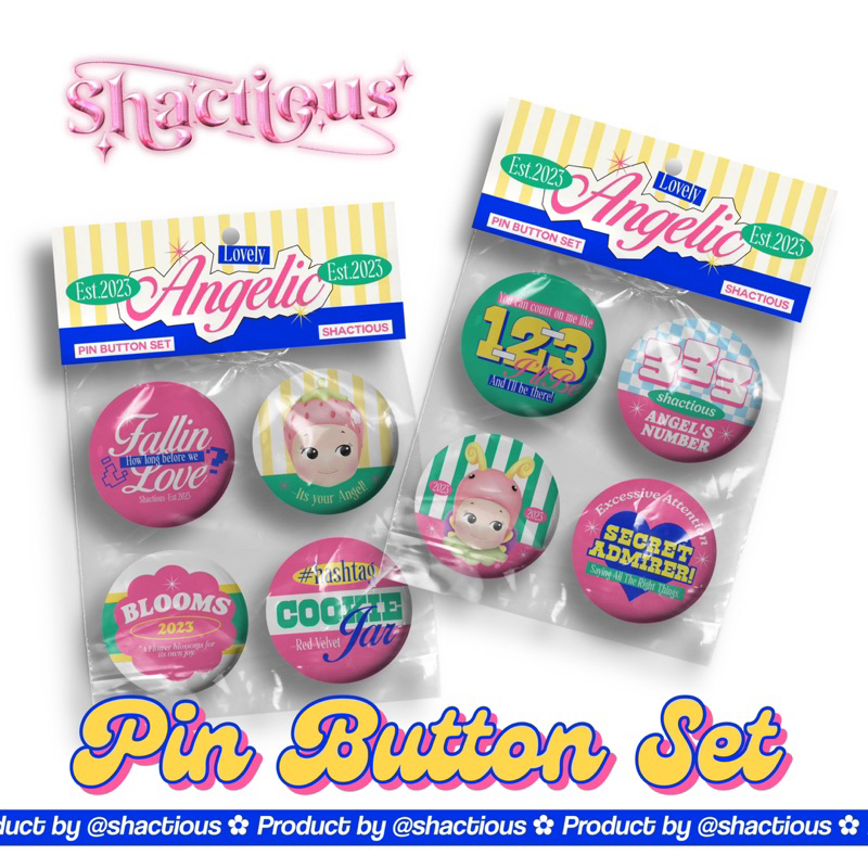 Jual Sonny Angel Pin Button Set by Shactious / Pin / Bros / Sonny Angel ...