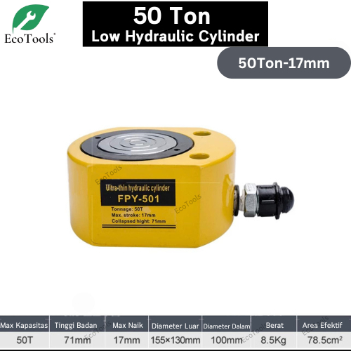 Jual 50 Ton Low Hydraulic Cylinder Jack Silinder Hidrolik Pendek | Shopee Indonesia