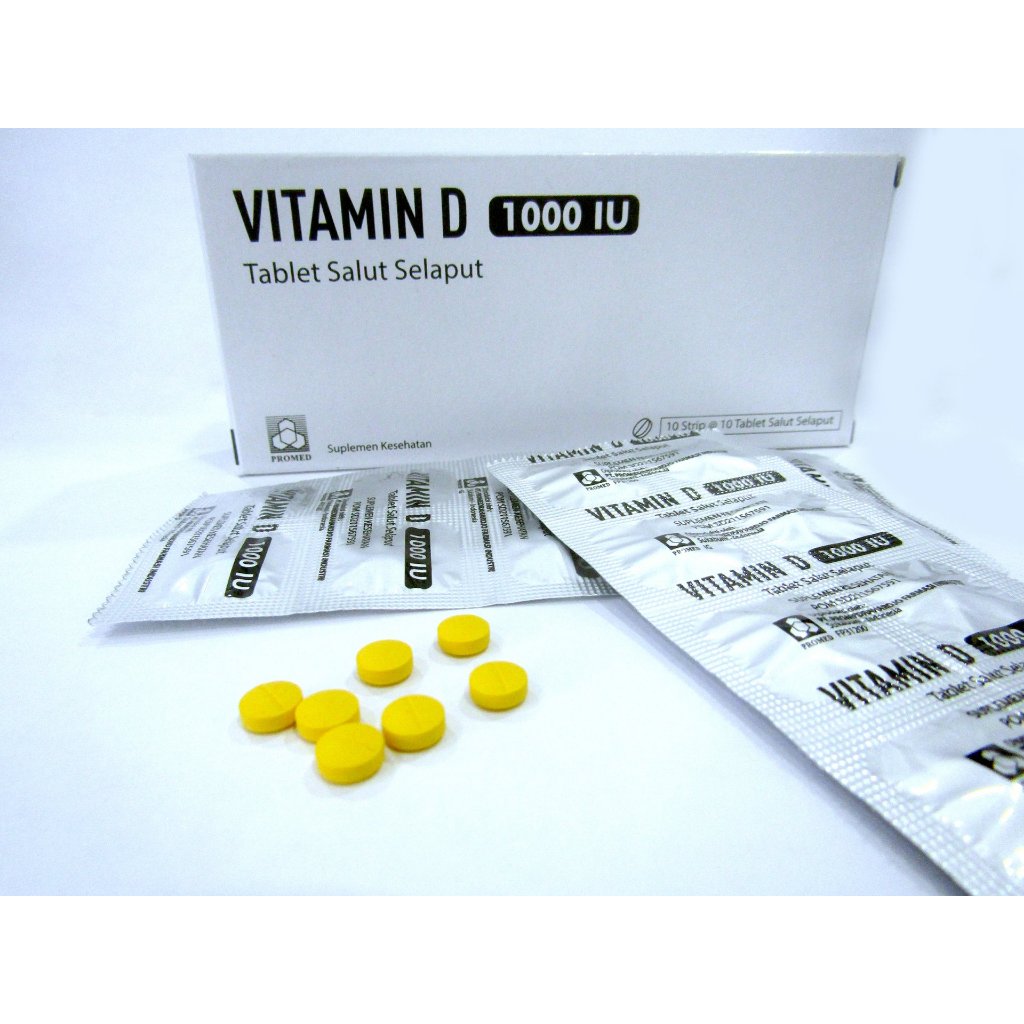 Jual VITAMIN D3 1000 PROMED STRIP 10 TABLET | Shopee Indonesia