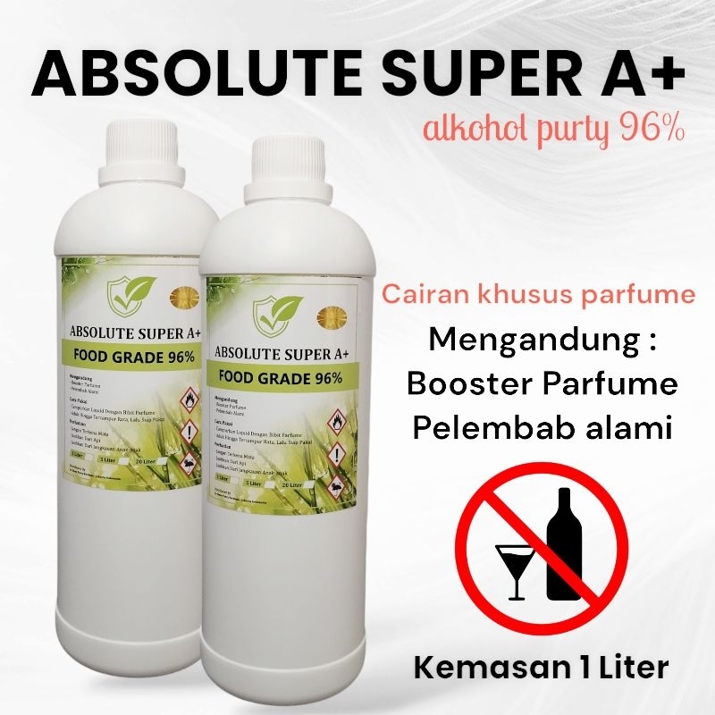 Jual Absolute Super A+ food grade 96% 1 liter / Pelarut bibit parfum ...