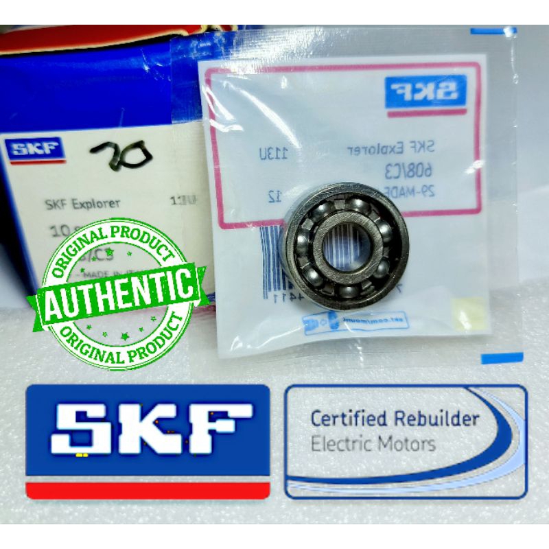 Jual Bearing 608 original SKF Italy Bearing 608/C3 SKF | Shopee Indonesia