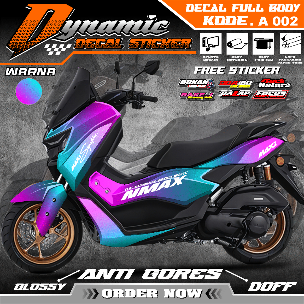 Jual (TERBARU) COD Decal Sticker Yamaha NMAX 155 NEW 2024 Full Body ...
